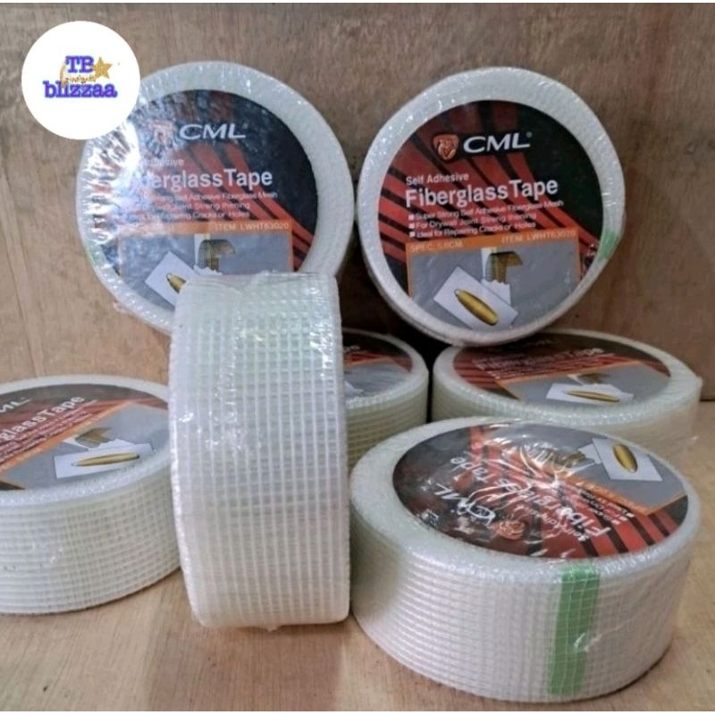 Jual Fiberglass Tape 5cm Lakban Fiber 2 Ins Serat Anti Bocor Kasa