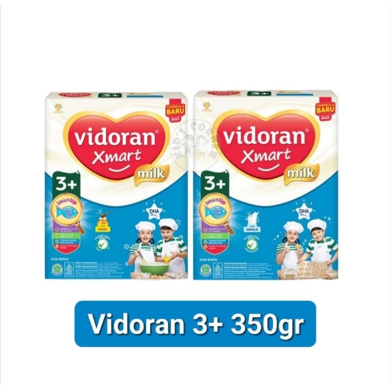 Jual Vidoran 3+ Vanila / Madu 350gr Xmart Susu Pertumbuhan | Shopee ...