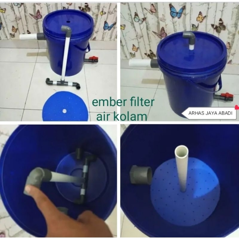 Jual filter Air Untuk kolam koi menggunakan ember | Shopee Indonesia