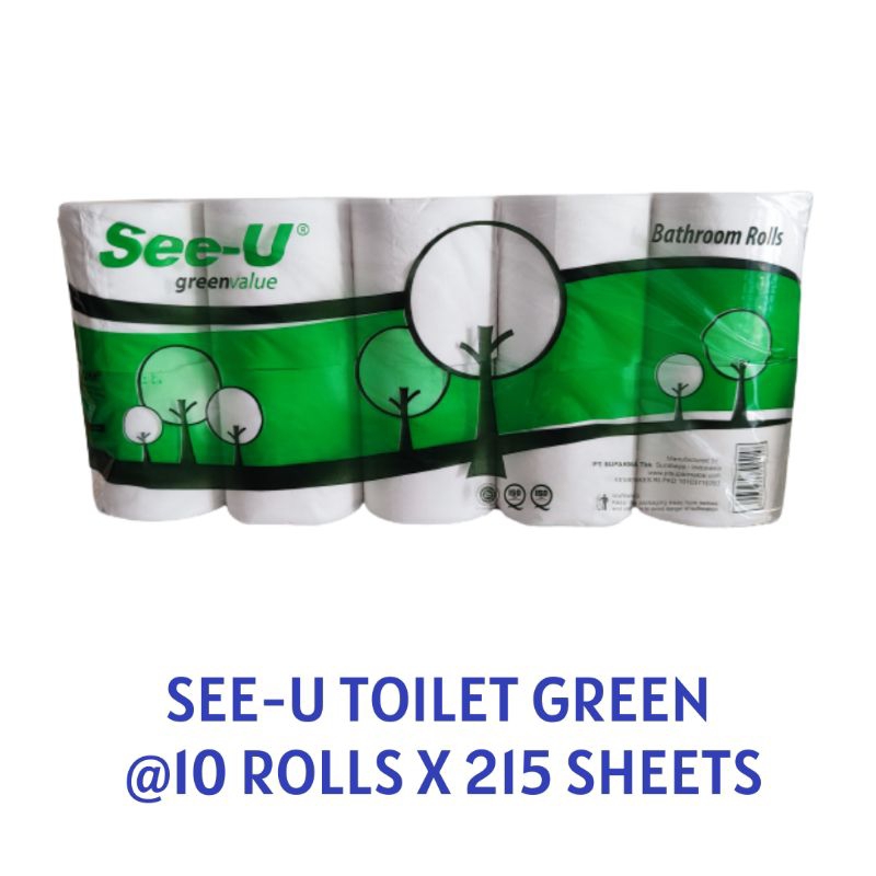 Jual Tissue Toilet See-U @10 rolls with core / Bathroom Tisu Seeu ...