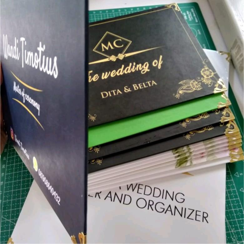Jual Cue card MC Qcard MC Hardcover laminasi (waterproof) custom desain ...