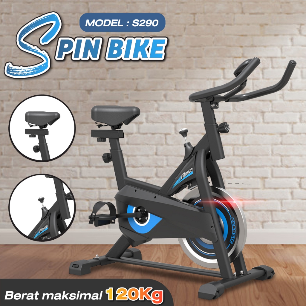 Jual BG SPORT Sepeda Statis Spin Bike Alat Olahraga Gym Fitness Cardio S-290 | Shopee Indonesia