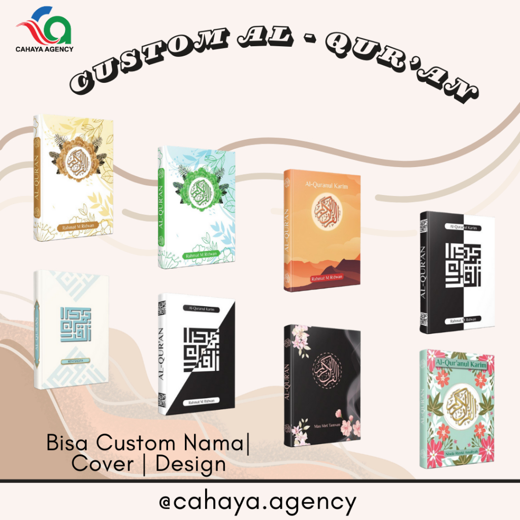 Jual Al Quran Design Cover Custom Nama Ukuran A5 | Shopee Indonesia