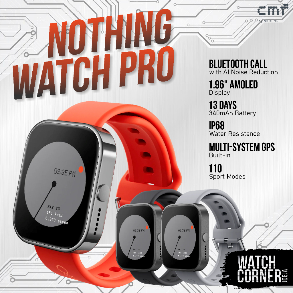 Jual Nothing CMF Watch Pro 1.96" AMOLED GPS BT Call ORIGINAL Smartwatch ...
