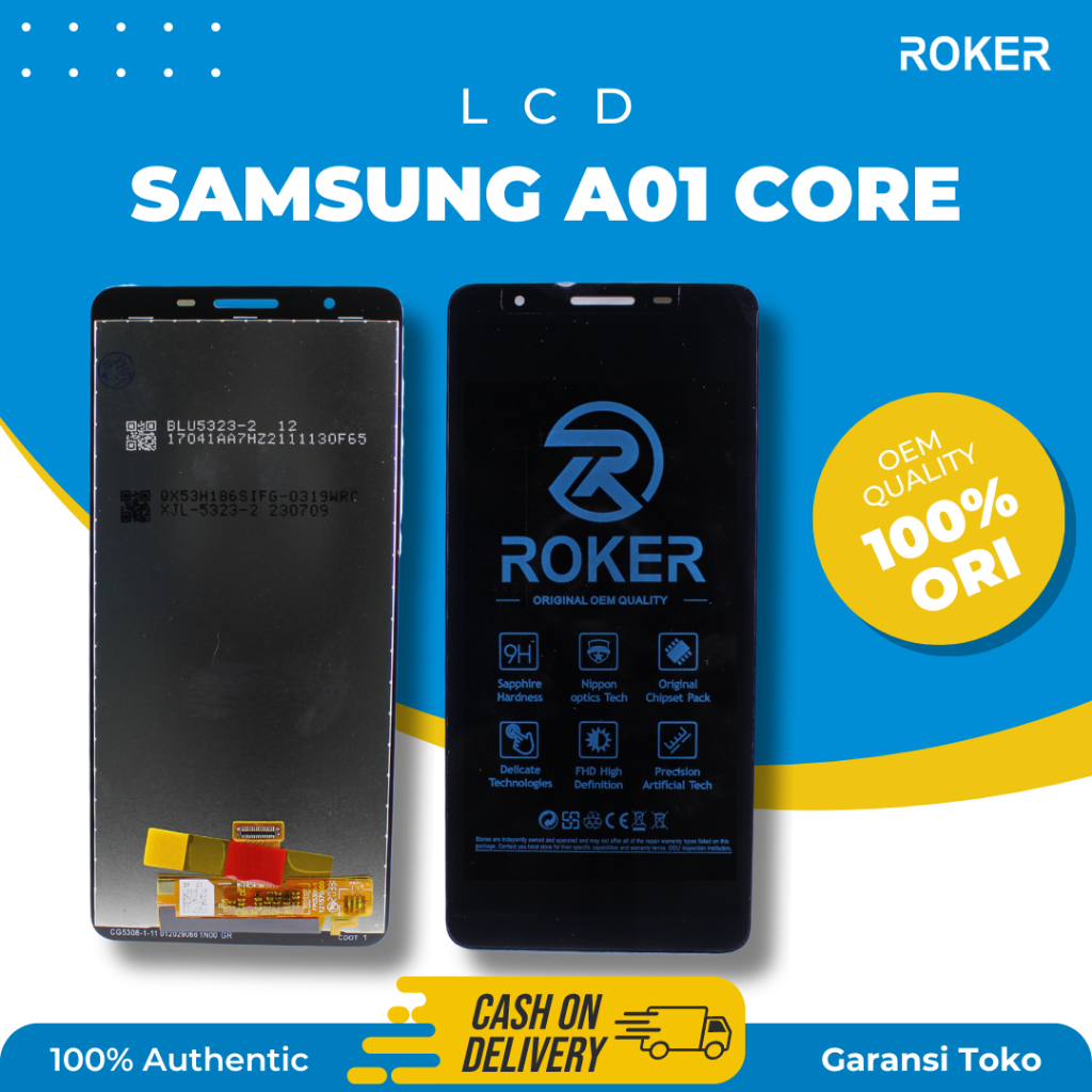 Jual ROKER LCD TOUCHSCREEN SAMSUNG GALAXY A01 CORE A013 LCD TS FULLSET ORIGINAL BY ROKER ...