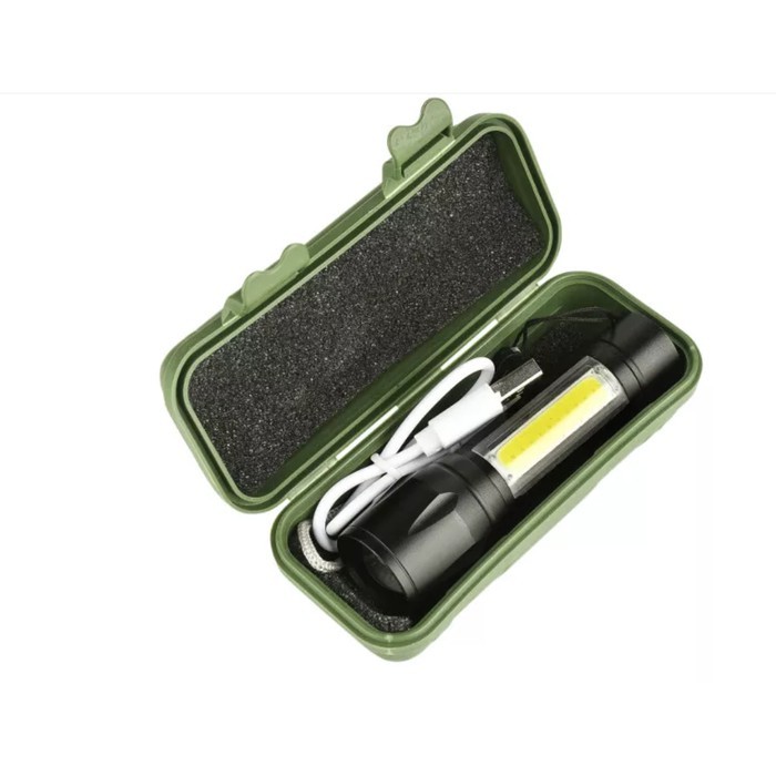 Jual SENTER SWAT MINI LED ZOOM SUPER TERANG SWAT POLICE LIGHT + BOX ...