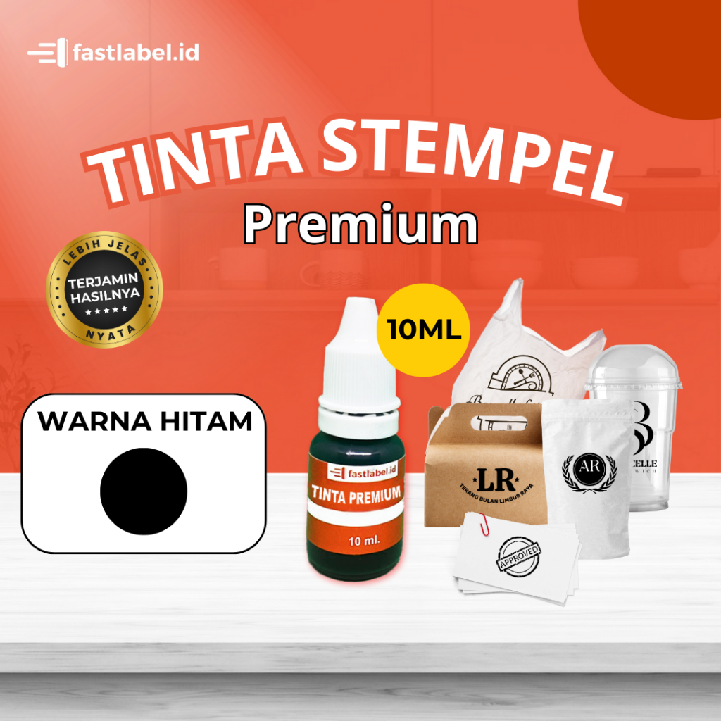 Jual FASTLABEL TINTA STEMPEL FLASH 10ML | TINTA STEMPEL HITAM PERMANEN 10ML | TINTA STEMPEL ...