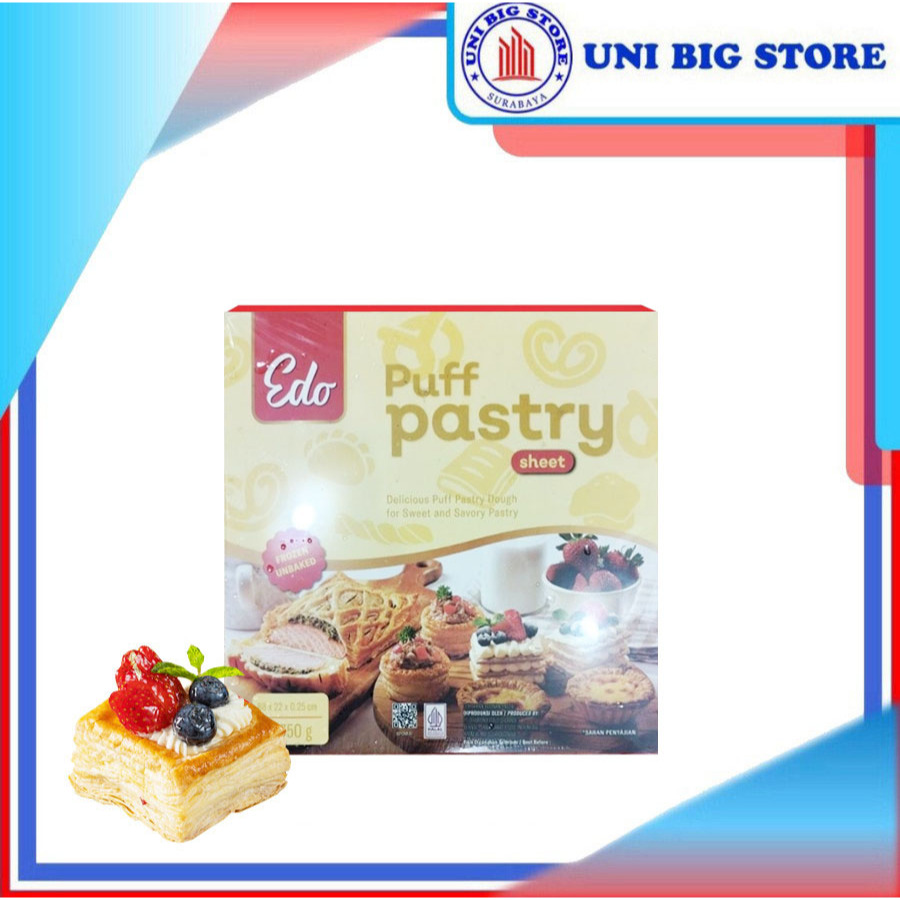Jual EDO Puff Pastry Sheet / Kulit Pastry 750 gr | Shopee Indonesia