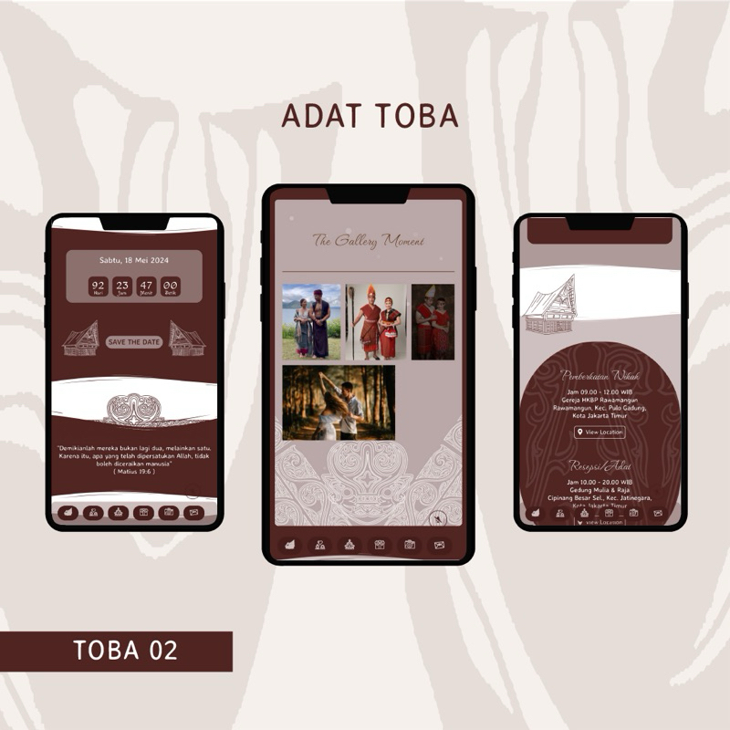 Jual Undangan Digital Website Adat Batak/Karo/Toba/Mandailing/Palembang ...