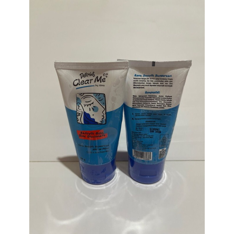 Jual [new and segel] DERMIES Clear Me Acne Smooth Sunscreen SPF 30 PA++ ...