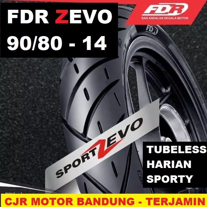 Jual Ban FDR Sport ZEVO 90/80 ring 14 TUBELESS STOCK BARU motor mio beat vario | Shopee Indonesia
