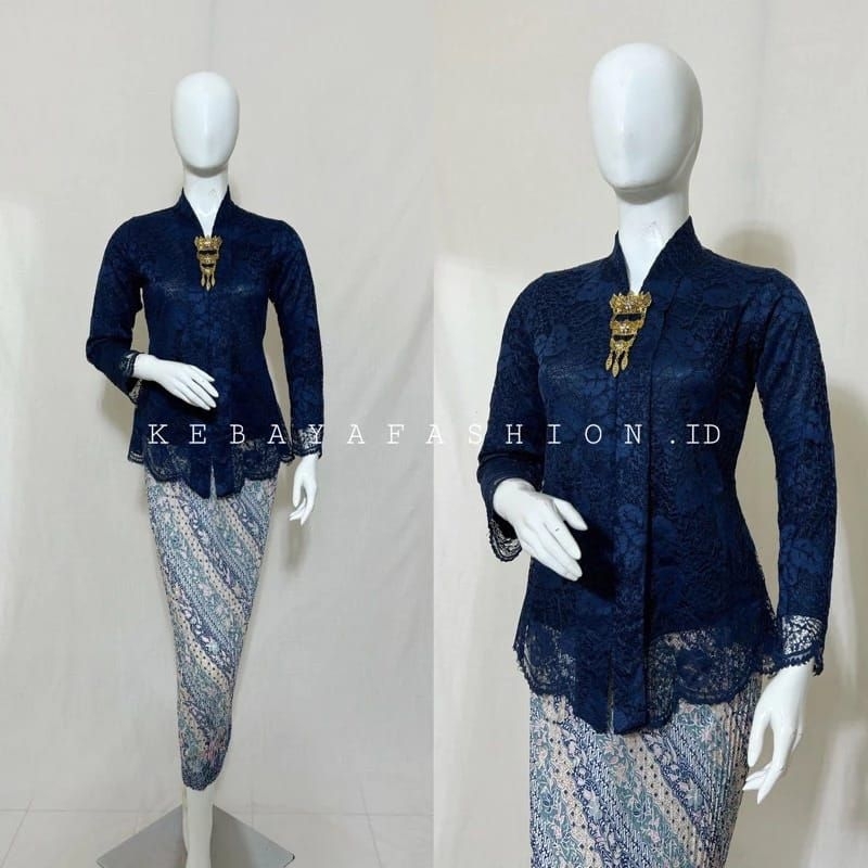 Jual SETELAN KEBAYA FLOY BROKAT LENGAN PANJANG / BAJU KEBAYA KARTINI ...