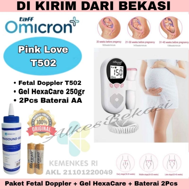 Jual Taff Omicron Fetal Doppler Alat Pendeteksi Detak Janin Free Gell ...