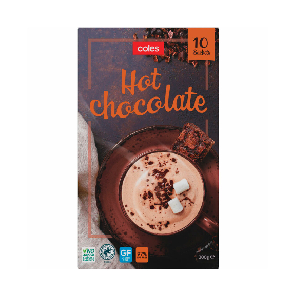 Jual Coles Hot Chocolate Sachets | 10 pack Australia | Shopee Indonesia