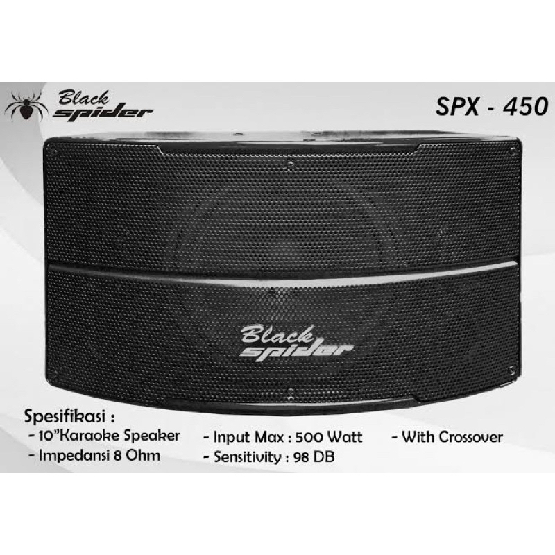 Jual BLACK SPIDER SPEAKER BLACK SPIDER BS SPX 450 BLACK SPIDER 10 INCH ...