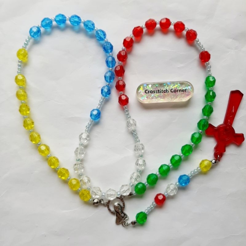 Jual Rosario souvenir murah lima benua manik akrilik plastik senar ...