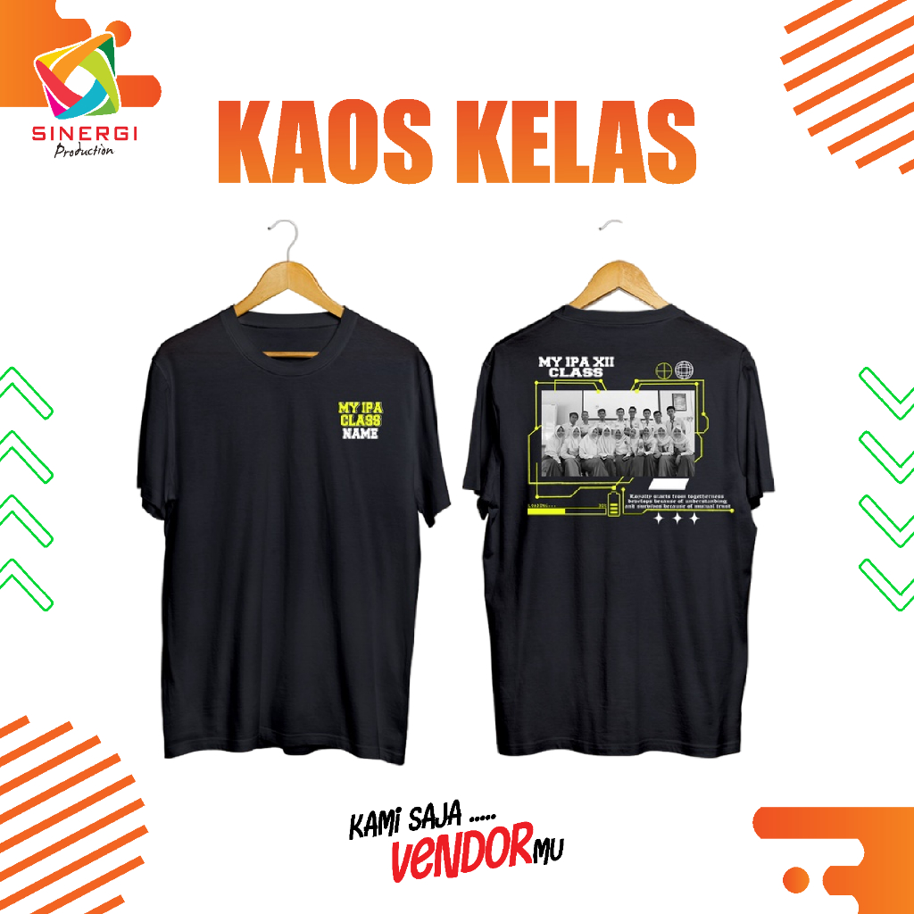 Jual Kaos Kelas Custom Bebas Ganti Foto dan Tulisan | Shopee Indonesia