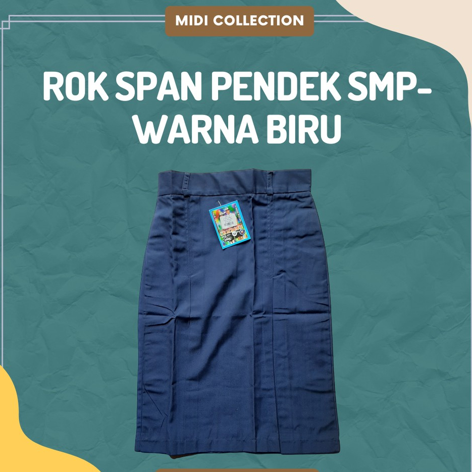 Jual Rok Span PENDEK SMP - Warna BIRU brand CHILDREN | Shopee Indonesia