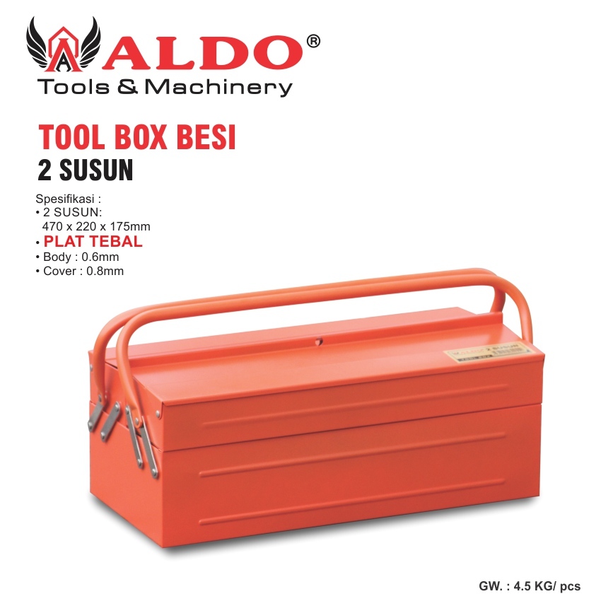 Jual TOOL BOX BESI 2 SUSUN PLAT TEBAL / TEMPAT PENYIMPANAN PERKAKAS ...