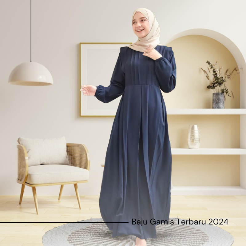 Jual Baju Gamis Terbaru 2024 Lebaran Wanita Dress Muslim Kondangan ...