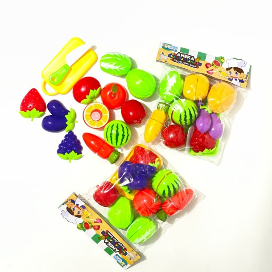 Jual Mainan Anak Aneka Buah Potong dan Sayur Potong - MF 19 | Shopee ...