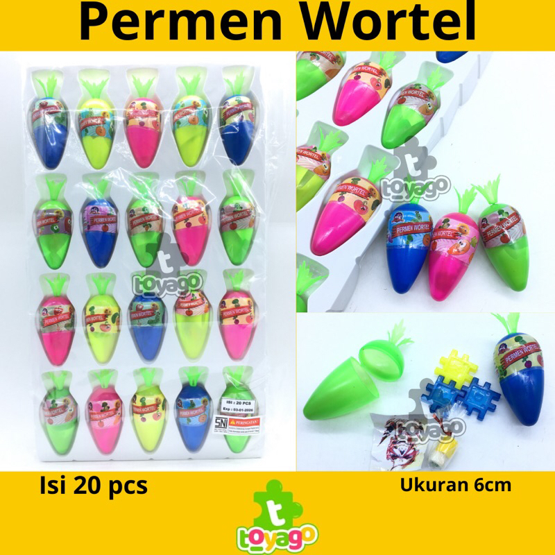 Jual PERMEN WORTEL BERHADIAH ISI 20 PCS GROSIR MURAH (Permen Wortel ...