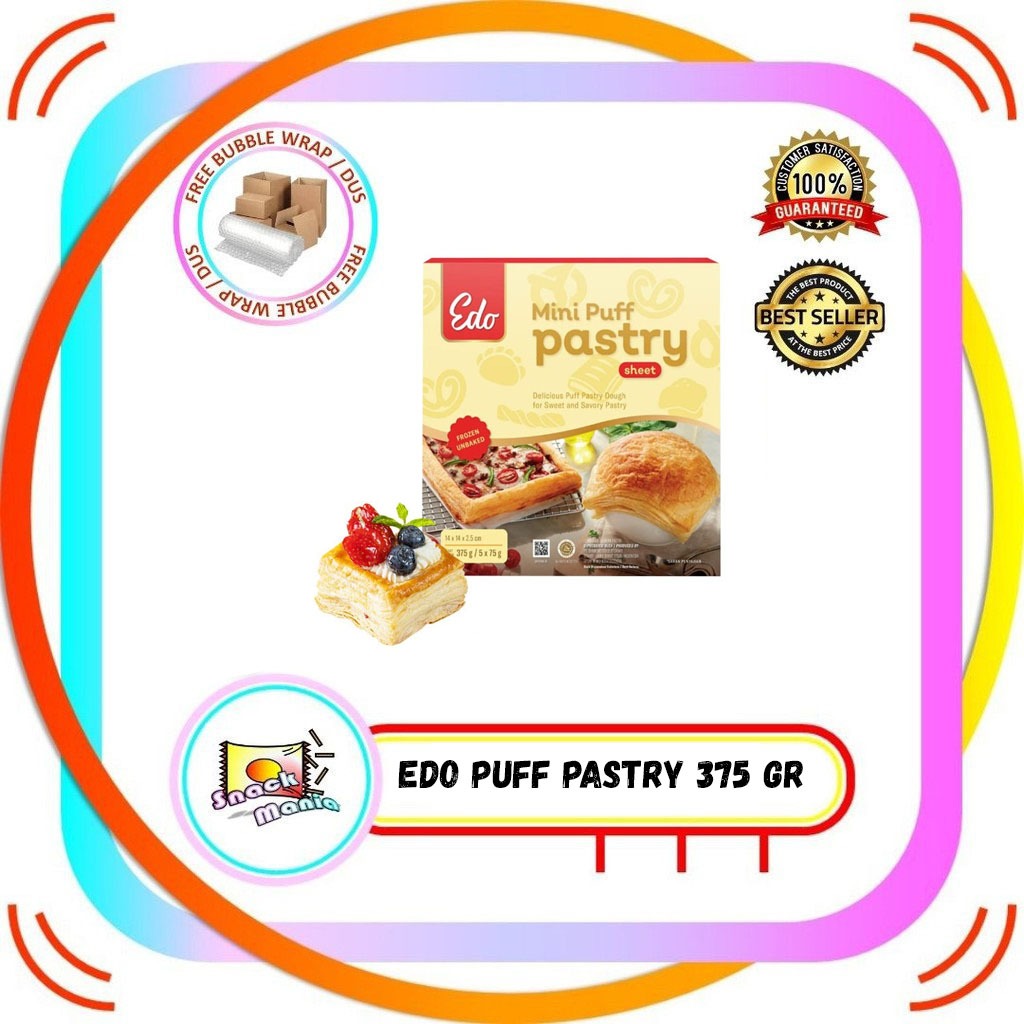 Jual EDO Puff Pastry Sheet / Kulit Pastry ~ 375 gr | Shopee Indonesia