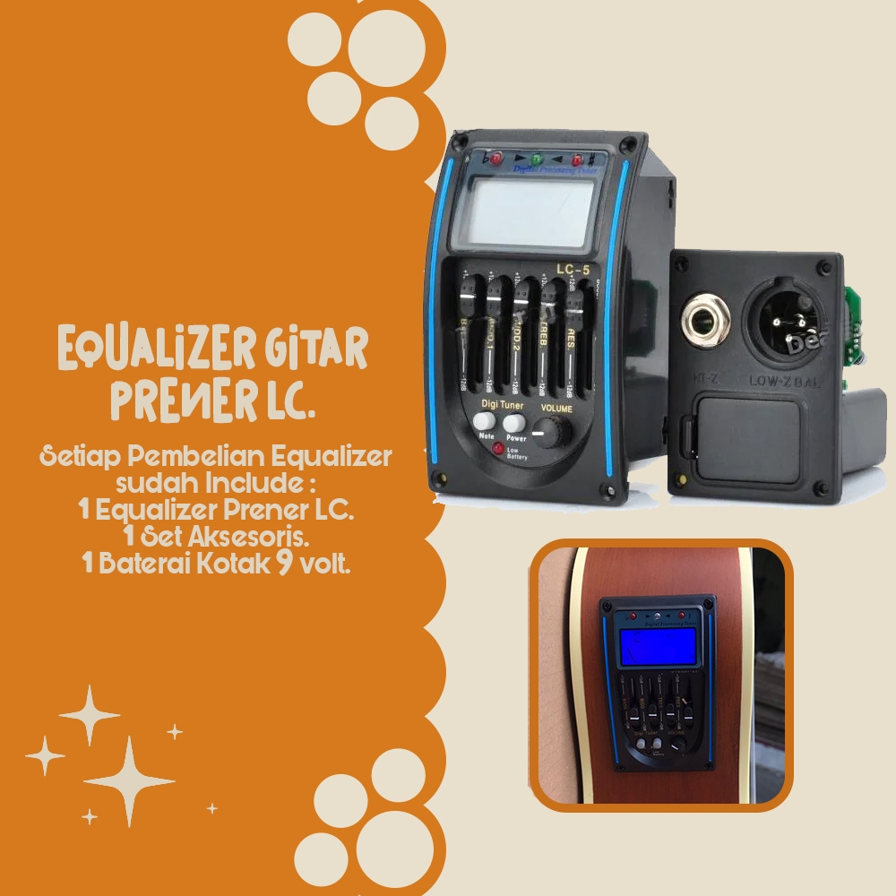 Jual Equalizer Gitar Digital Prener LC | Shopee Indonesia