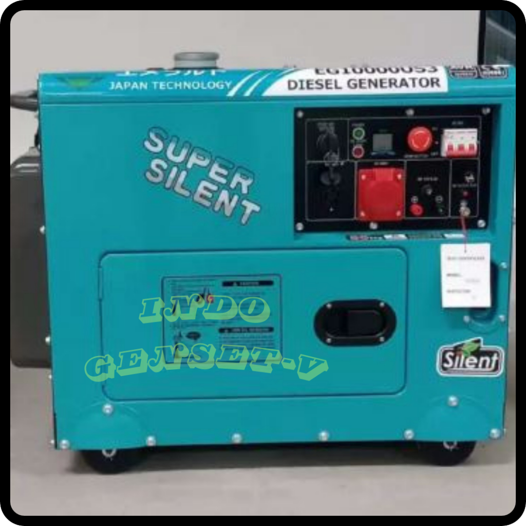Jual GENSET PORTABLE SILENT DIESEL 7KVA EMERALD 3PHASE | Shopee Indonesia