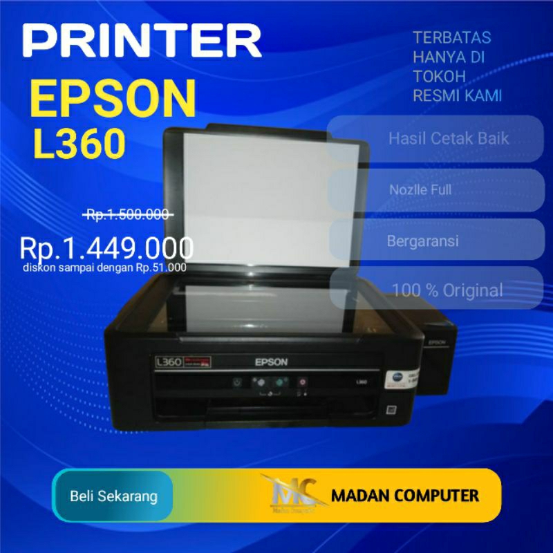 Jual Printer Epson L360 Scan Copy muarah Berkualitas.Bergaransi ...