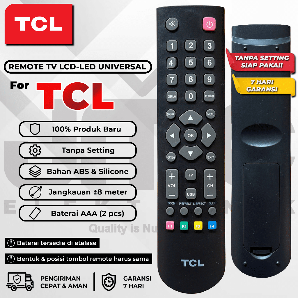 Jual Remot Remote TV TCL LCD LED Best Quality | Shopee Indonesia