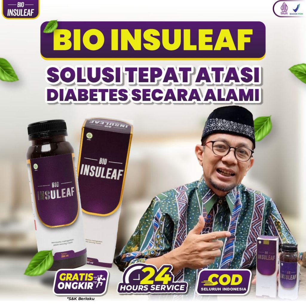 Jual Bioinsuleaf Herbal Atasi Kencing Manis Diabetes Melitus Cegah Gula ...