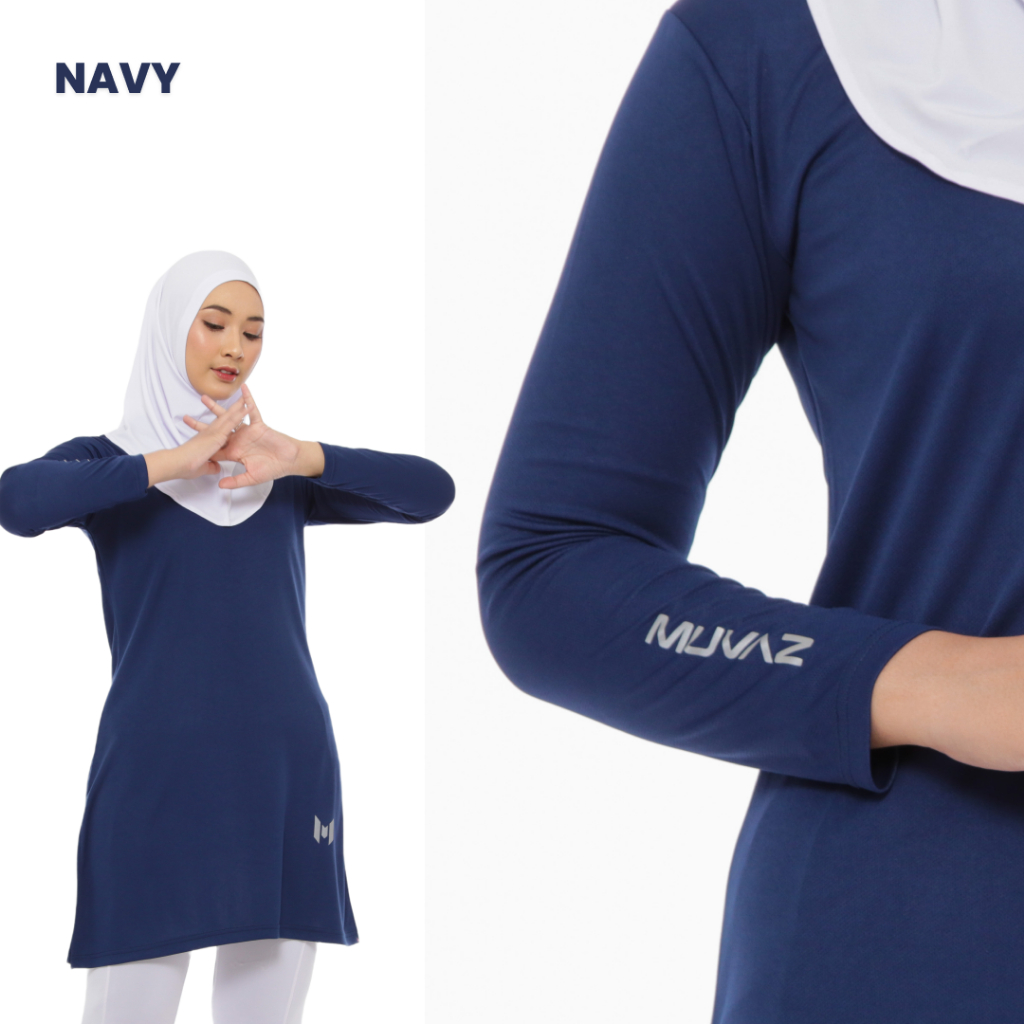 Jual Muvaz Kirana Jersey- Kaos Olahraga Muslimah Tunik | Shopee Indonesia