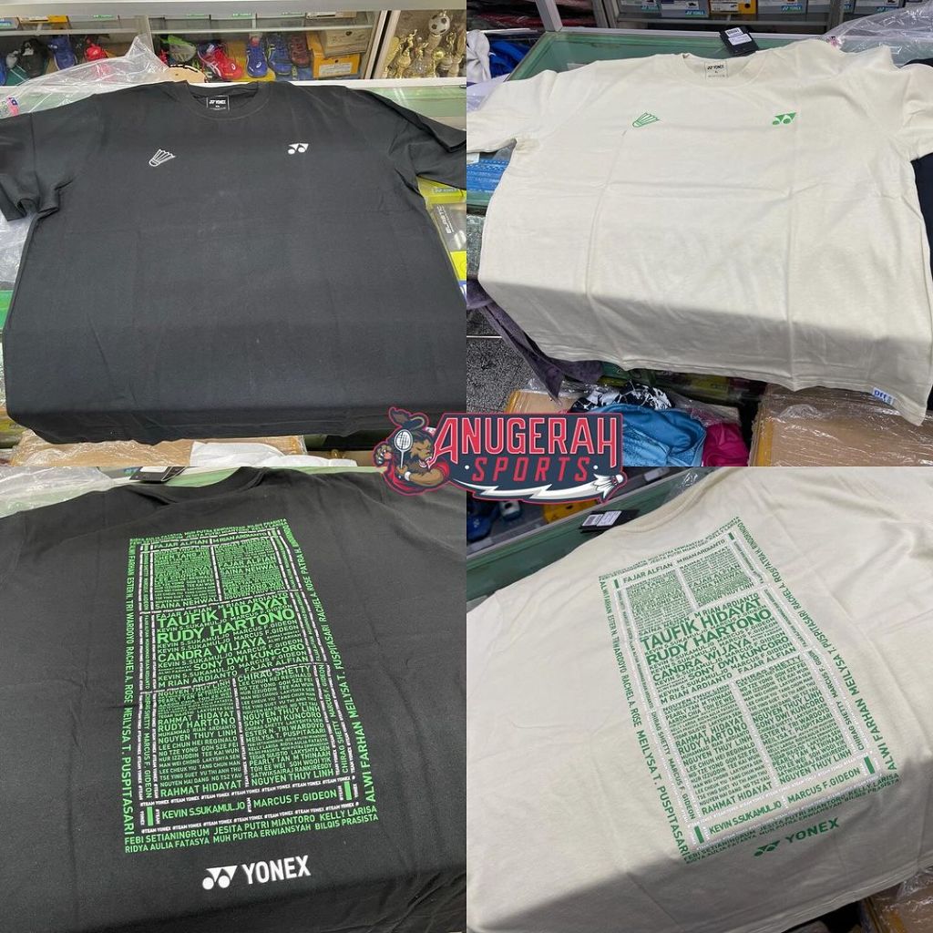 Jual Kaos Badminton YONEX OFFICIAL MERCH INDONESIA MASTERS (OFF COURT ...