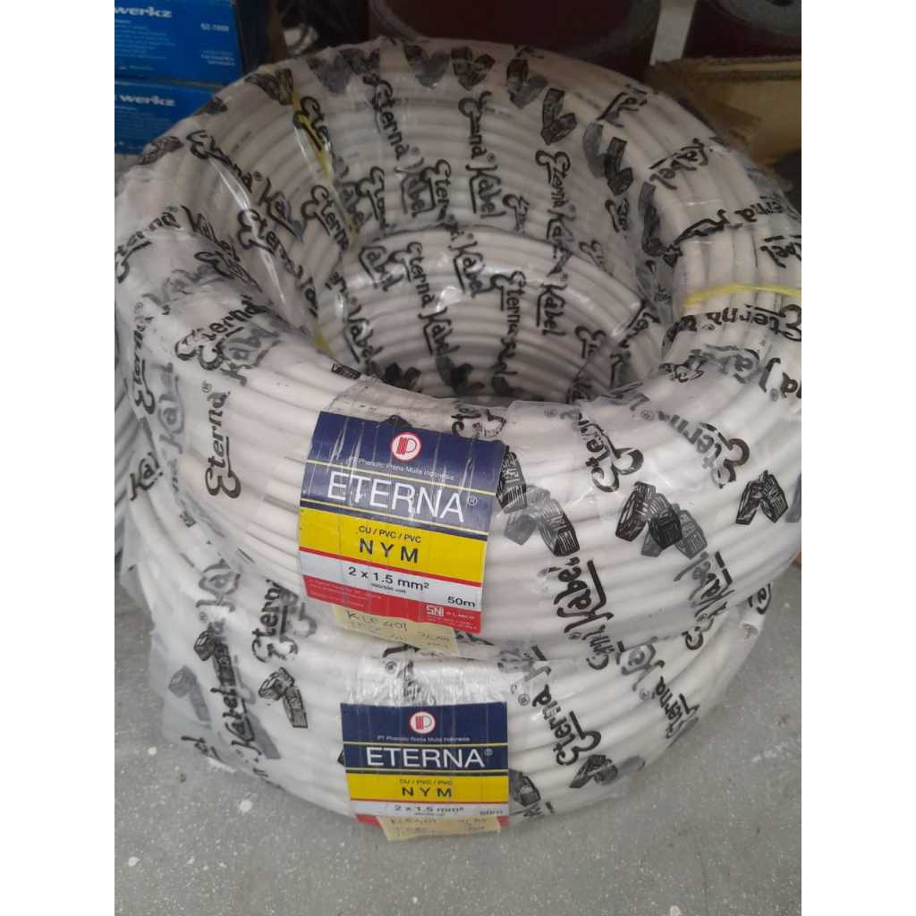 Jual KABEL LISTRIK ETERNA ENGKEL 2 X 1.5mm | Shopee Indonesia