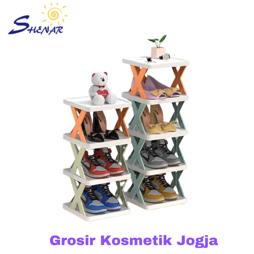 Jual Rak Sepatu Tempat Sendal Minimalis Murah Silang Max and Tara Rack ...