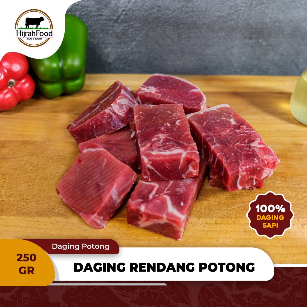 Jual Hijrahfood Daging Rendang Sapi Potong Premium AUS Beef Portion ...