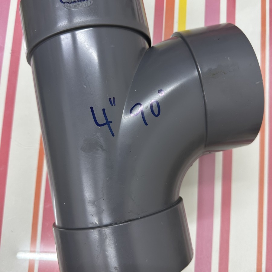 Jual Large Radius T Tee Y 4" 90 derajat pvc langgeng DV | Shopee Indonesia