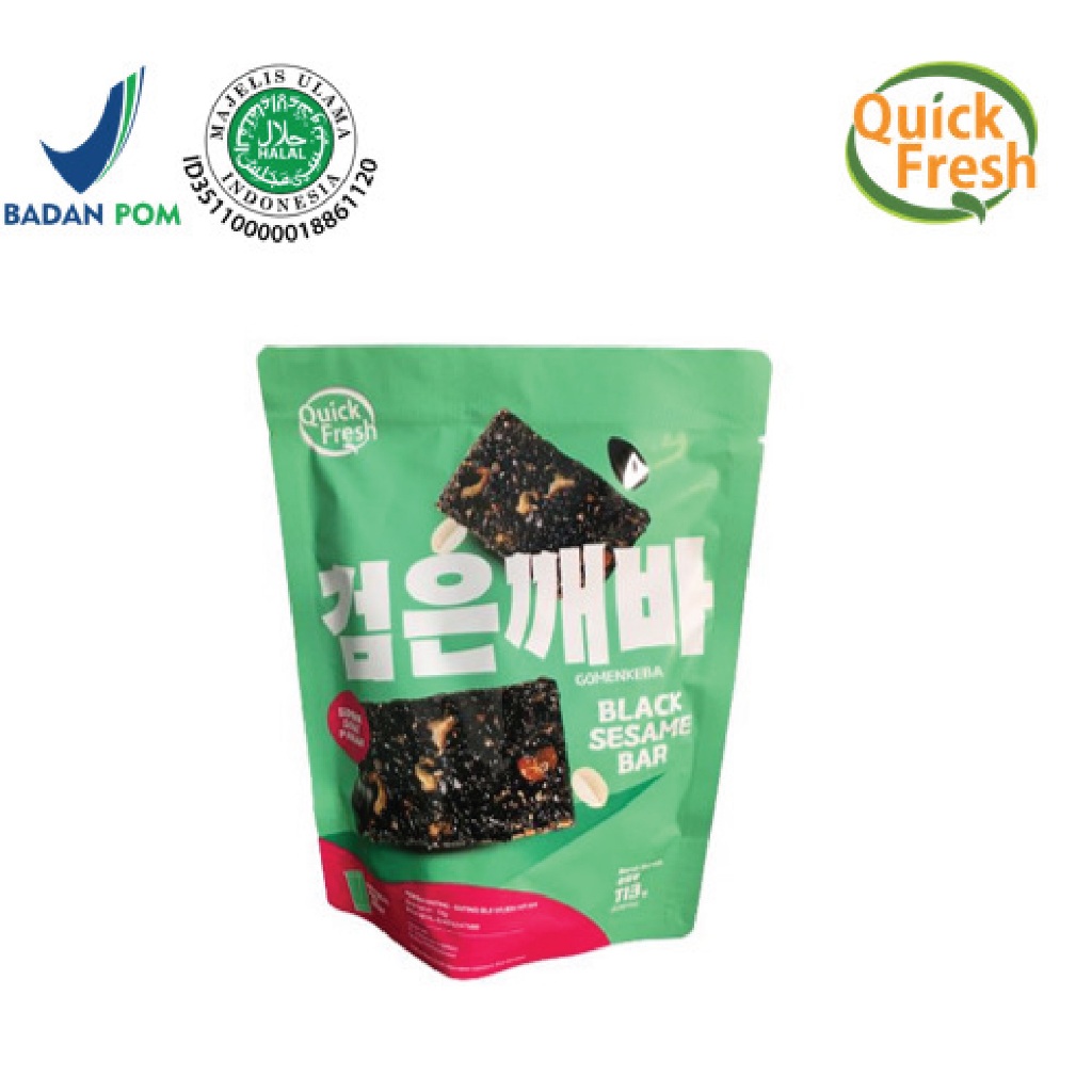 Jual Quick Fresh Black Sesame Bar 113GR / Snack Enting-Enting | Shopee ...