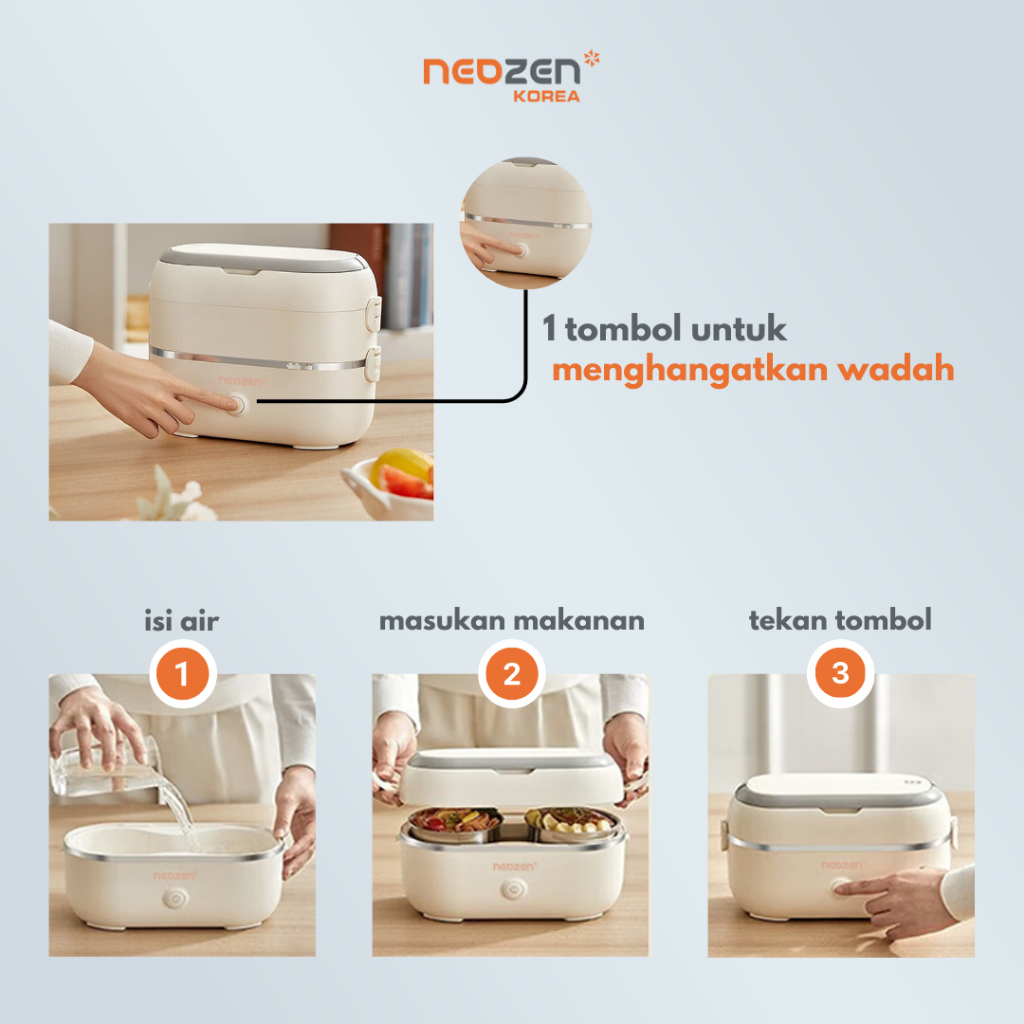 Jual Neozen Electric Lunch Box - Kotak Makan Listrik Portable | Shopee ...