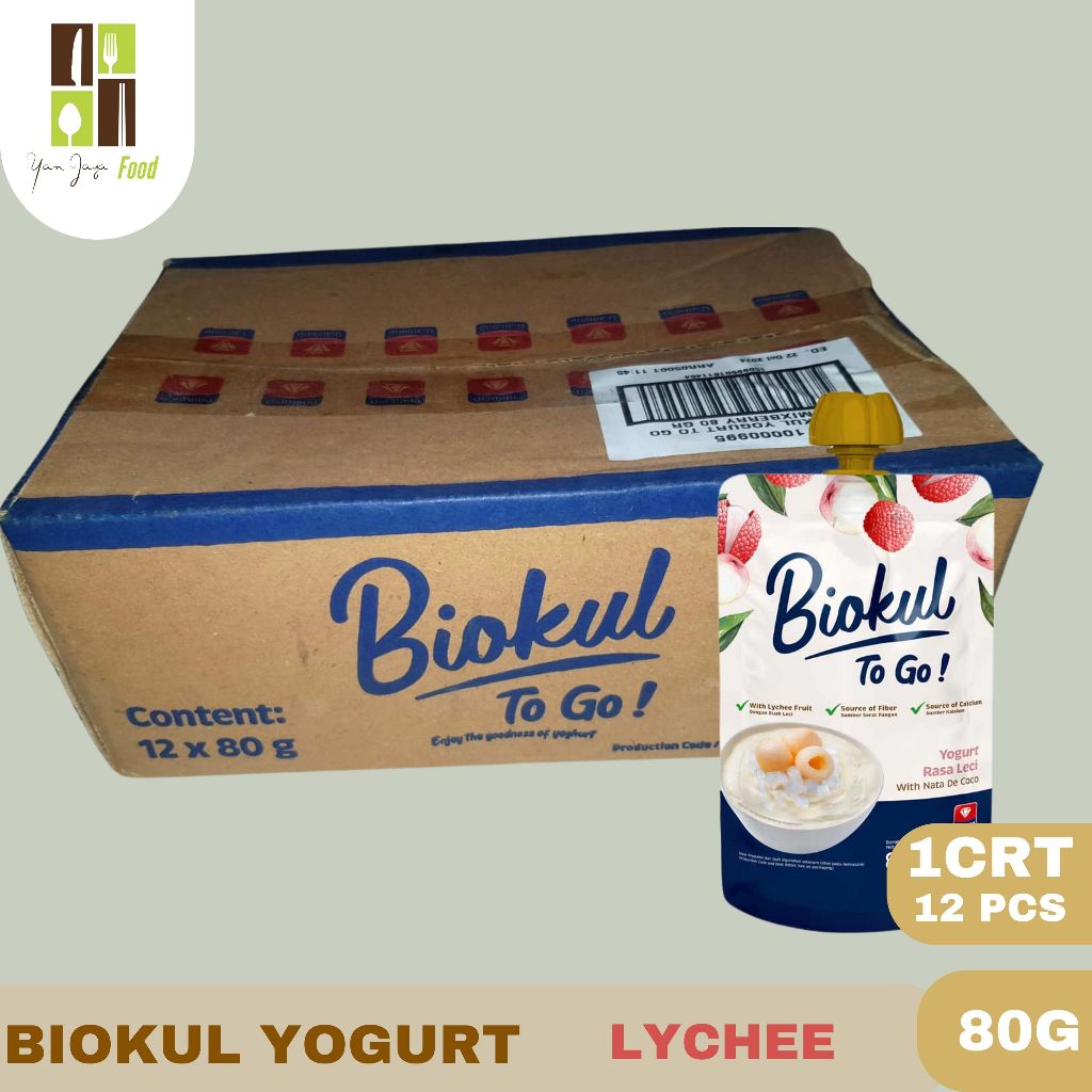 Jual Biokul To Go ! Minuman Yogurt Rasa Mangga / Leci / Strawberry 80g ...