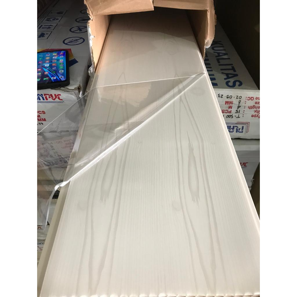 Jual Plafon PVC Putih Polos Putih Nat Harga Per Lembar Awet Berkualitas ...