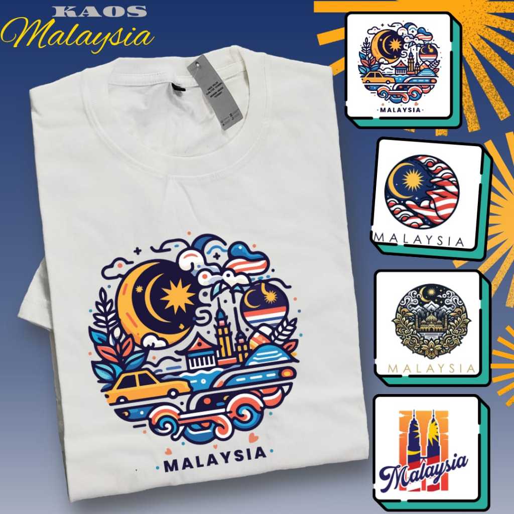 Jual Kaos Oleh-oleh Malaysia Series Destinasi Wisata Populer Dunia ...