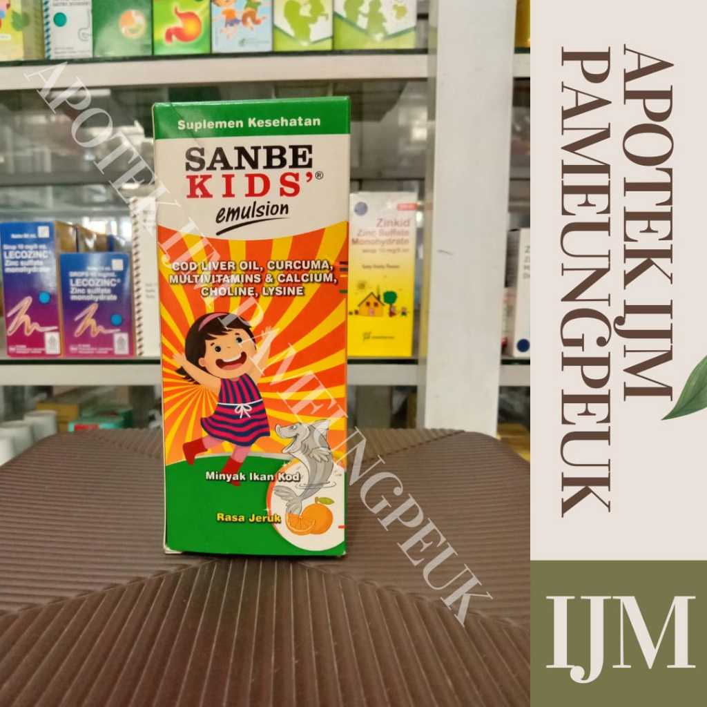 Jual SANBE KIDS EMULSION Syrup 200ML Rasa Jeruk - Suplemen Multivitamin ...