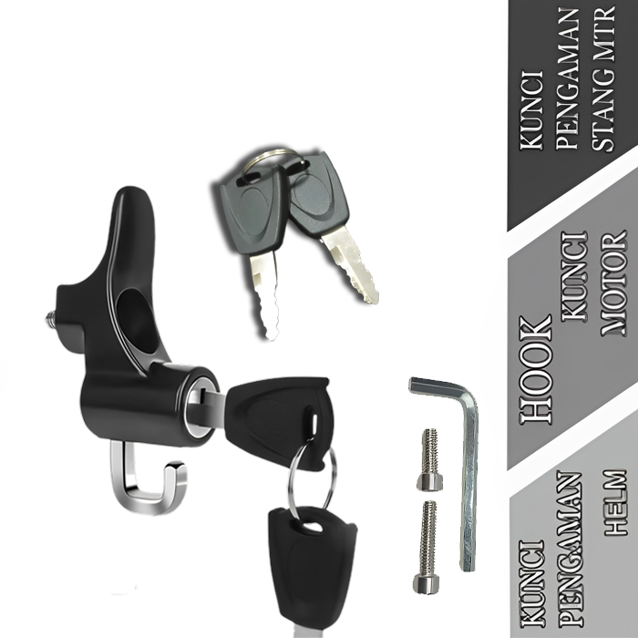 Jual Kunci Anti Maling - Hook Motor - Kunci Pengaman Helm & Stang Motor ...
