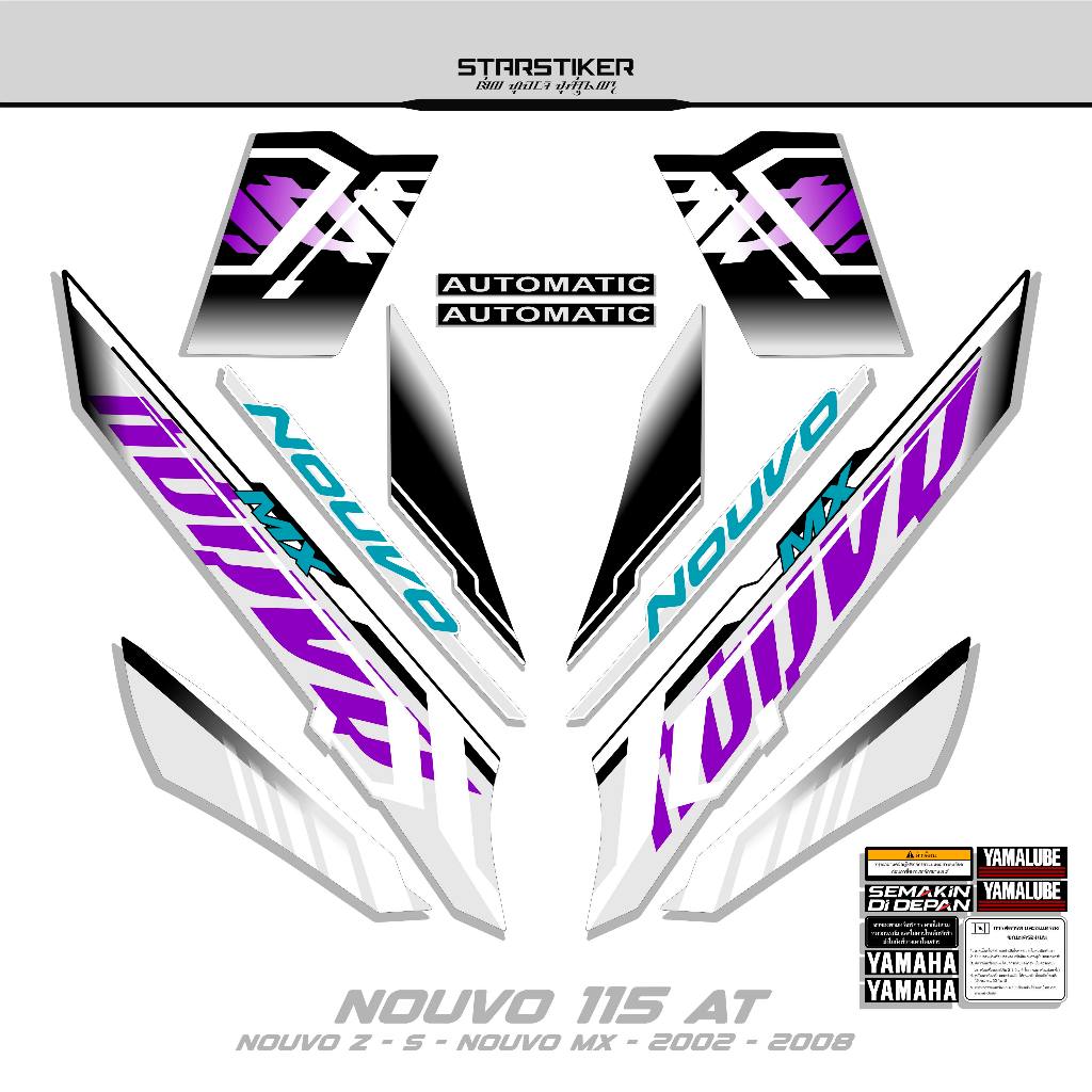 Jual Striping Nuovo 115 Motif 3 Nouvo S/Sticker Nouvo Z/Stiker/Setiker ...