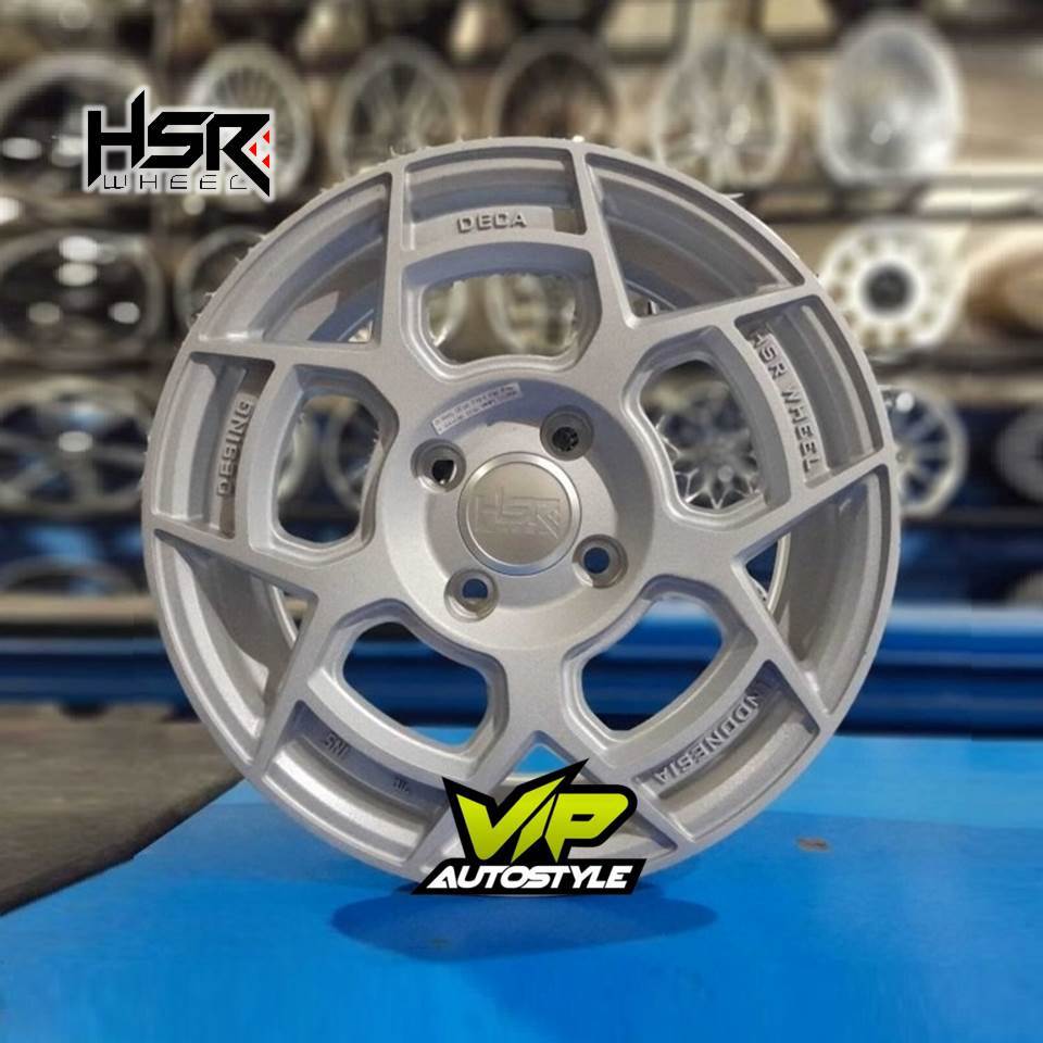 Jual Velg mobil R14 HSR Deca Racing Wuling Air ev, Brio rs, Calya sigra, Mirage, Agya Ayla ...