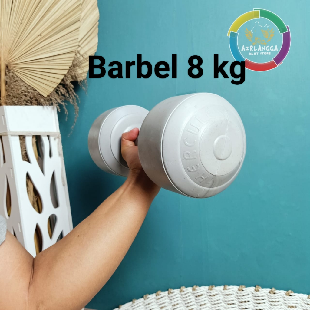 Jual 8 kg barbel PVC barbel 8 kg dumbel 8 kg barbel 8kg | Shopee Indonesia