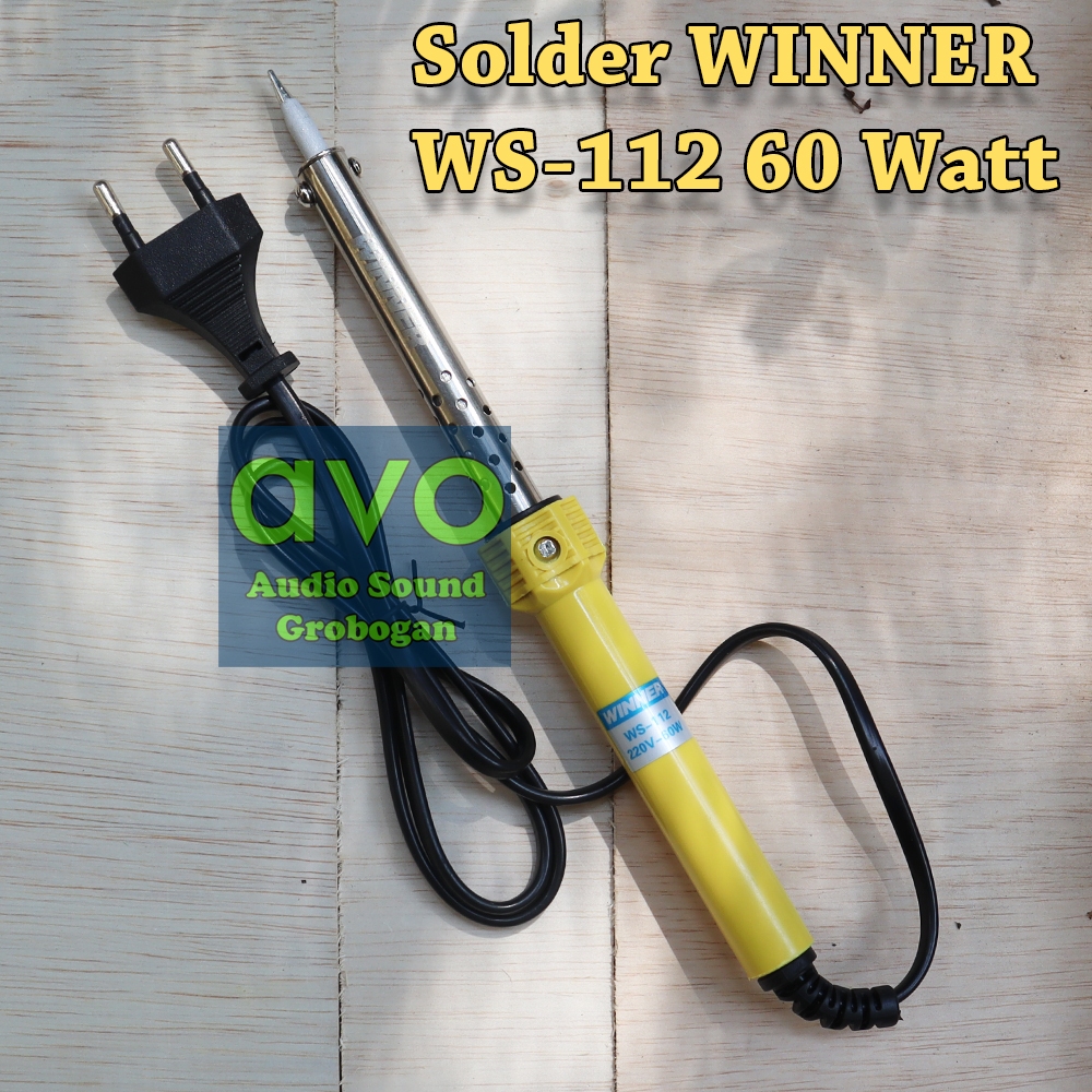 Jual Solder Winner WS-112 60 Watt Solder Iron Cepat Panas Awet | Shopee ...
