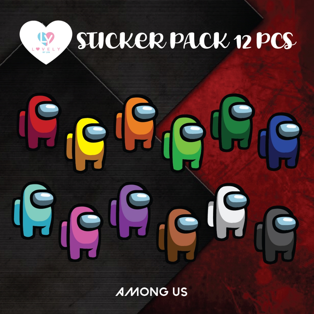 Jual Sticker Pack Among Us 12 pcs | GO STICKER | Shopee Indonesia